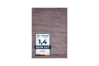 Andiamo Teppich Arezzo waschbar Wohnzimmer Esszimmer pflegeleichter eleganter gem&uuml;tlicher Wohnzimmerteppich Fellteppich einfarbig 160 x 230 cm Lavendel