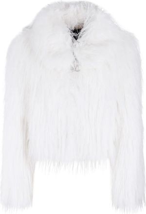 Pinko Pinko, Femme, Vestes, Blanc, Taille: 38 FR Amparo Eco Fur