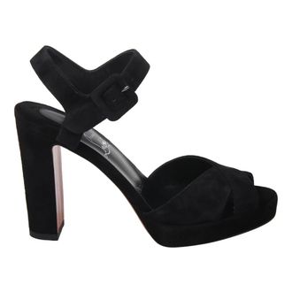 Christian Louboutin Femme, Chaussures, Noir, Taille: 37 1/2 EU Cora 100 Sandal