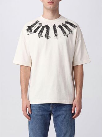 Palm Angels T-shirt d&eacute;contract&eacute; en coton avec imprim&eacute; logo graffiti