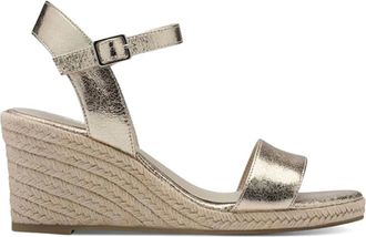 Tamaris Femme, Chaussures, Jaune, Taille: 37 EU Sandales compens&eacute;es dor&eacute;es avec technologie Touch-IT