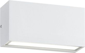 Trio Trent Applique Rectangulaire Led IP65 Blanc Double Lumi&egrave;re Lighting