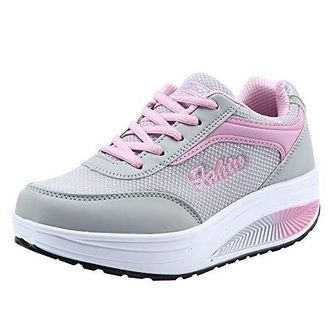 Generic Generisch Baskets pour femme - En maille - Chaussures de course - Chaussures de sport - Tennis - Fitness - Jogging - Chaussures de marche - L&eacute;g&egrave;res et