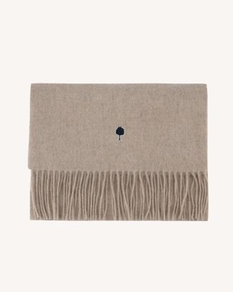 Faguo Echarpe en laine et cachemire beige