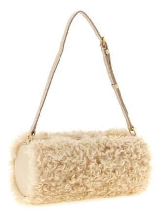 Stella McCartney Shearling Clutch - Beige