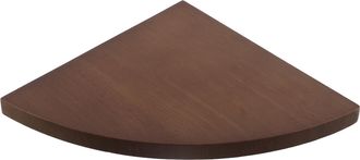 Angoily F&auml;cherf&ouml;rmiges Eckregal aus Massivem Naturholz Schwebendes Dreieck Wandregal 18x18cm Platzsparend f&uuml;r K&uuml;che Schlafzimmer Studentenwohnheim