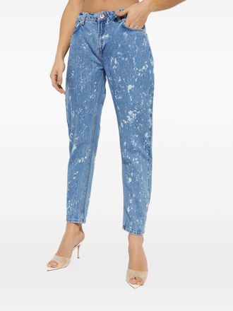 One Teaspoon Jeans mit Batikmuster - Blau