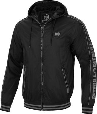 Pitbull Übergangsjacke Herren mit Kapuze Whitewood, Winddichte Herren Jacke Übergang mit Reißverschluss, Bequeme Seitliche Taschen, Frühlingsjacke XXL