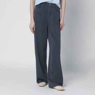 Miu Miu Grey chambray denim trousers