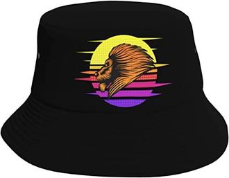 Generic Unisex Chapeau de Plage Le Coucher de Soleil du Lion Chapeaux de Visière Doux Bobs Homme pour Vacances Randonnée Femmes