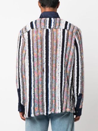 Vitelli Multicolour-Striped Linen Blend Shirt - Multicoloured