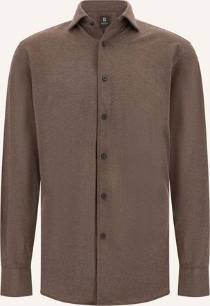 Boggi Milano Boggi Milano Jerseyhemd Regular Fit braun