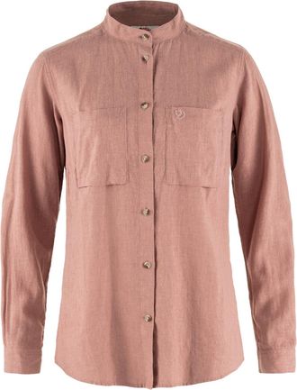 Fjällräven Damen Övik Hemp LS Shirt, Dusty Rose, XL