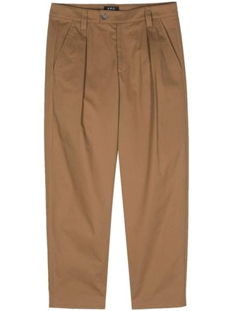 A.P.C. pantalon Renato à coupe fuselée - Marron