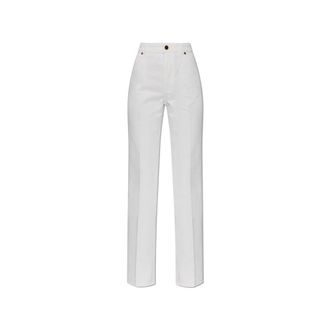 Balmain Straight-Leg Denim Jeans - - Jeans - Damen - Wei&szlig; - XS