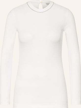 Brunello Cucinelli Brunello Cucinelli Longsleeve Mit Schmuckperlen weiss