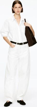 Arket Tragetasche Aus Leder Und Veloursleder -Braun