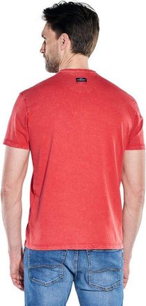 Engbers T-Shirt Herren Henley T-Shirt mit Knopfleiste, Feuerrot