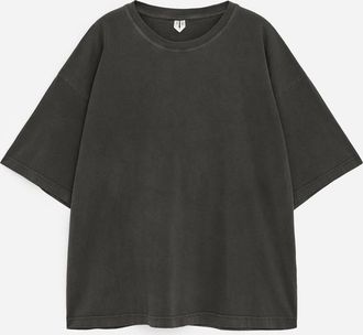 Arket Oversize-T-Shirt -Schwarz