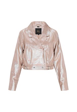 Faina Jacke Frauen beige silber