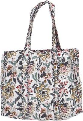 Coline Sac matelass&eacute; imprim&eacute; nature - Couleur : Blanc