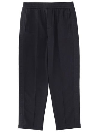 Emporio Armani Stretch-Cotton Blend with Logo Trousers - Blue