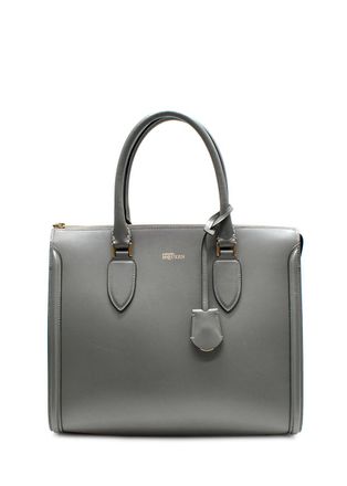 Alexander McQueen Grey Leather Heroine Bag
