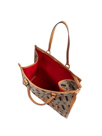 Lancel grand sac cabas à motif monogrammé - Tons neutres