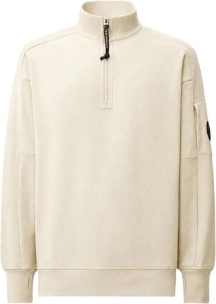 C.P. Company Crewneck Sweatshirt mit Lens-Detail - - Sweatshirts & Hoodies - Herren - Beige - L
