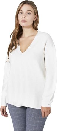 Elena Miro Damen, Strickwaren, Weiß, LGröße