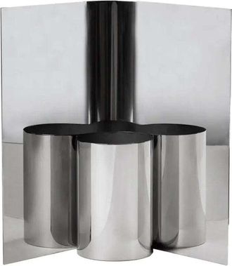 Ferm Living [GEBRAUCHT] B-Ware Ferm Living Vase Gef&auml;&szlig; Edelstahl Poliert H 29 Cm Spiegelung Design Statement