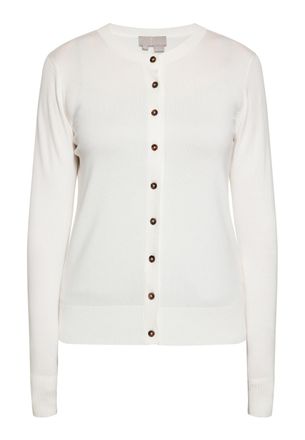 Risa Strickjacke Damen Wollwei&szlig;