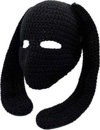 Generic Bonnet Femme Hiver Bonnet Femme Chapeau Femme Hiver Confortable Classique - Capuche Oreilles De Lapin Adulte, Tricot Douillet, Parfait pour Cadeau No&euml;