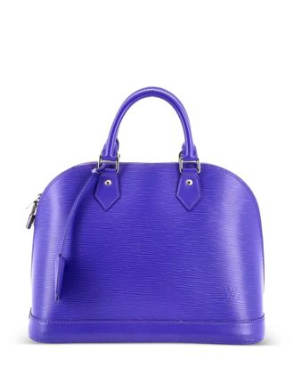 Louis Vuitton Alma Handbag Epi Leather PM satchel - Violet