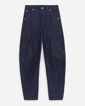 Arket PINE Relaxed Barrel Jeans -Blau