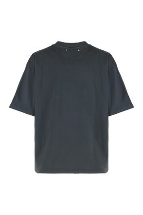 Golden Goose Womens Round Neck Cotton T-Shirt Dark Gray T-Shirts & Jerseys