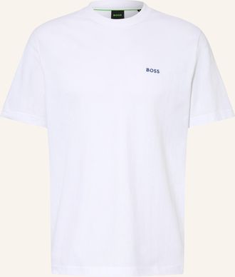 HUGO BOSS T-Shirt Member Aus Mesh weiss