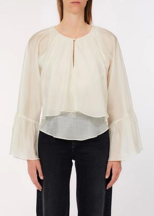 Liu Jo Femme, Blouses et Chemises, Blanc, Taille: 40 FR Tunica