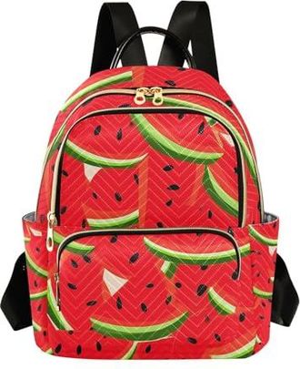 Mnsruu Mini sac à dos pour femme, pastèque, fruits rouges, petits sacs à dos tendance pour femmes, sac à dos décontracté, Multi1030, S