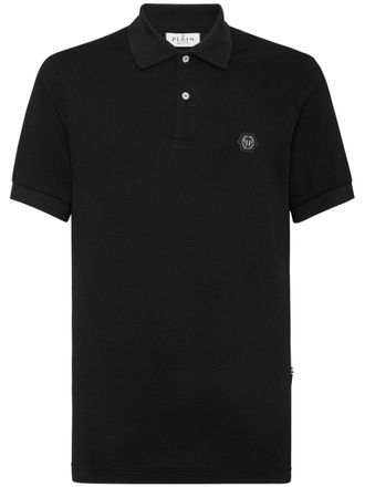 Philipp Plein polo Skull & Bones - Noir