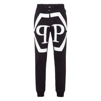 Philipp Plein Homme, Pantalons, Noir, Taille: XL Pantalons de surv&ecirc;tement Hexagon