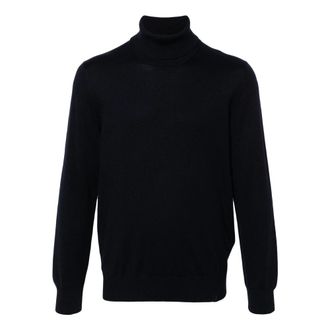 Fay Marineblauer Wollstrickpullover - - Knitwear - Herren - Blau - 3XL