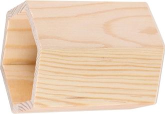 Healifty Unbehandelte Holz Stiftehalter Sechseckig 2 St&uuml;ck mit Fach Organizer f&uuml;r B&uuml;ro Zuhause und K&uuml;nstlerbedarf