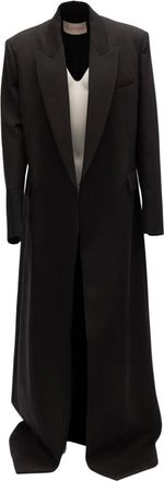 Valentino Garavani Femme, Manteaux, Noir, Taille: 36 FR Manteau en Laine