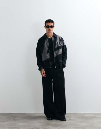 Umbro Veste en drill d&eacute;lav&eacute; - Noir