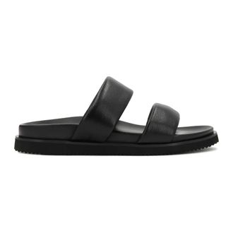 Kazar Homme, Chaussures, Noir, Taille: 40 EU Slides en cuir &agrave; double bride