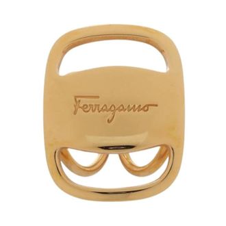 Ferragamo Bague pour foulard Pre-owned - Femme - Pre-owned - Jaune - Taille: ONE Size