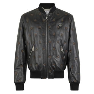 Philipp Plein Herren, Jacken, Schwarzk, LGr&ouml;&szlig;e