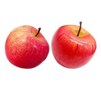 Angoily 2 St&uuml;ck K&uuml;nstliche Schaumstoff &Auml;pfel Lebensechte Fruchtdekoration Naturgetreu Langlebig f&uuml;r Wohnraum Fotorequisiten Lernspielzeug