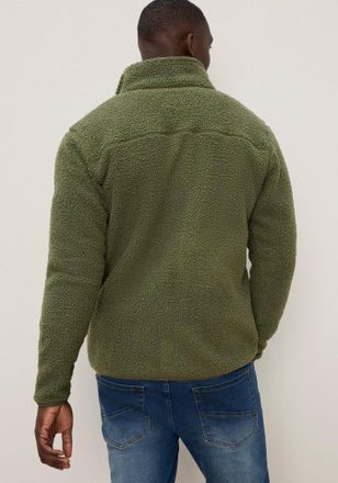Kangaroos Fleecejacke Teddy Fleece Jacke mit Brusttaschen f&uuml;r den &Uuml;bergang